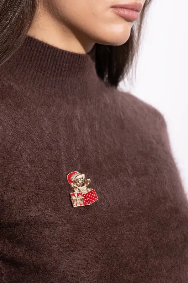 Max Mara Teddy Bear-shaped Brooch