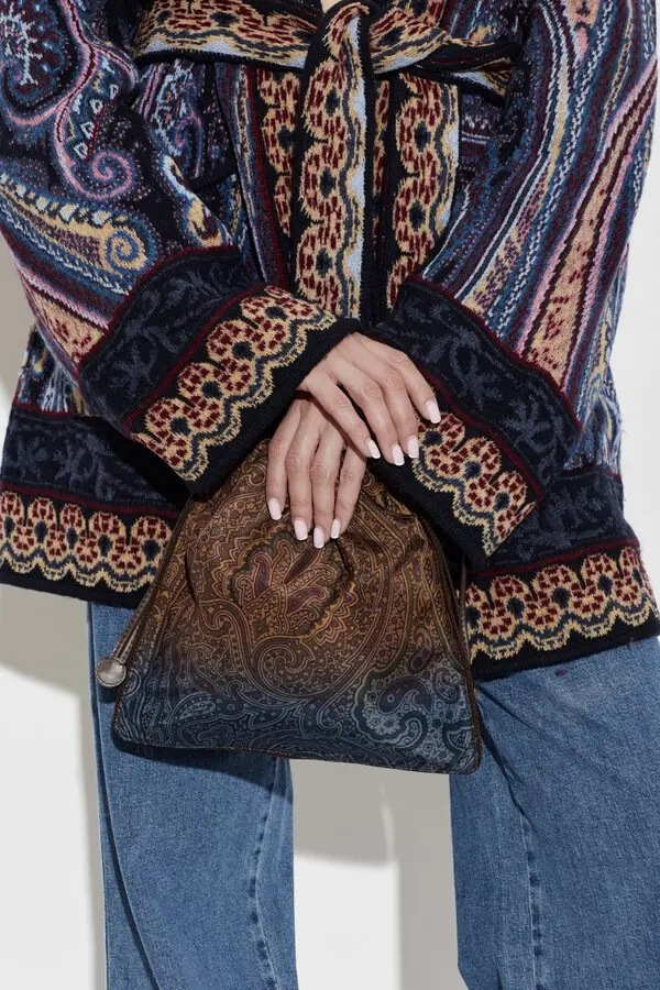 Etro Patterned Drawstring Bag