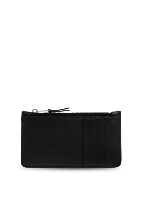 AMI Paris Leather Card Holder