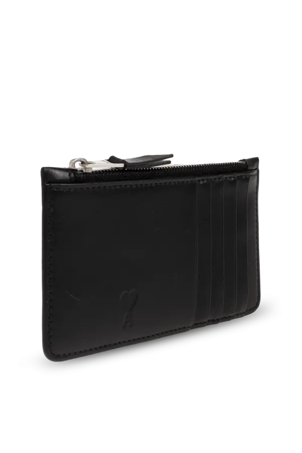 AMI Paris Leather Card Holder