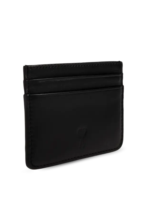AMI Paris Leather Card Holder