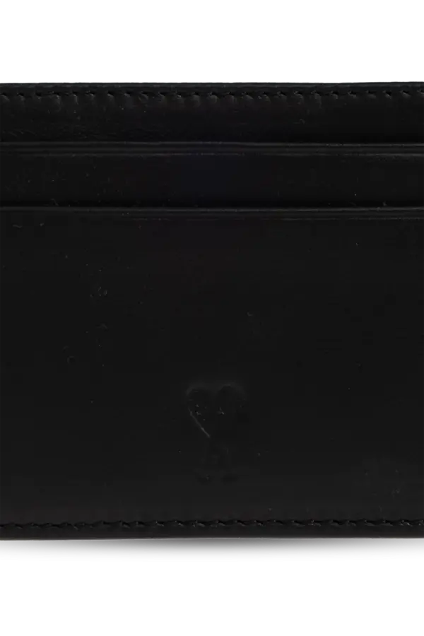 AMI Paris Leather Card Holder