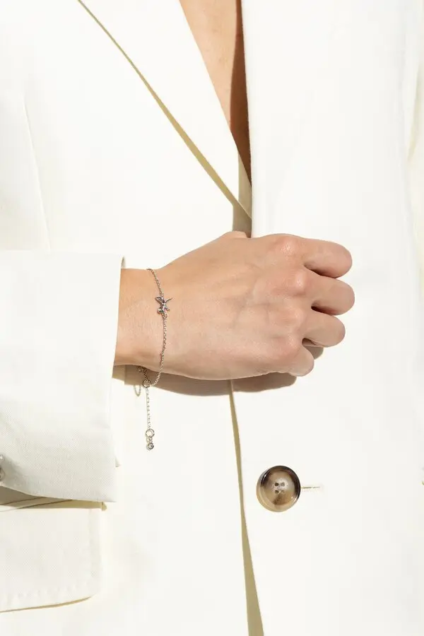 Kate Spade New York Tone Bow Pendant Chain Bracelet