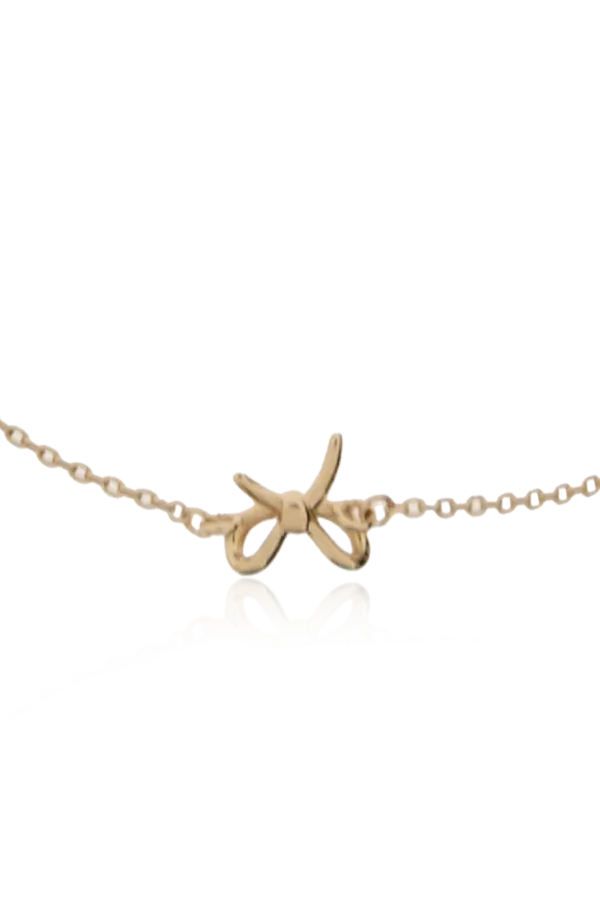 Kate Spade New York Tone Brass Bow Charm Bracelet