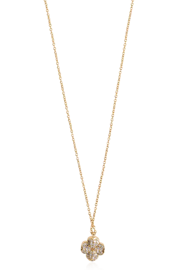 Kate Spade New York Tone Pendant Necklace With Sparkling Stones