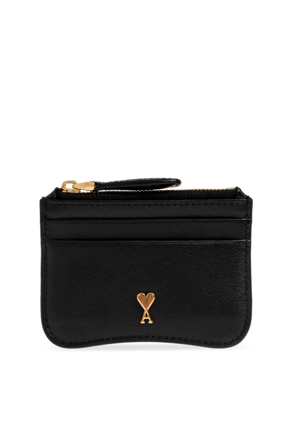 AMI Paris Leather Card Holder