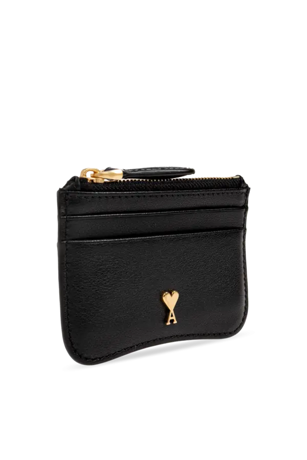 AMI Paris Leather Card Holder