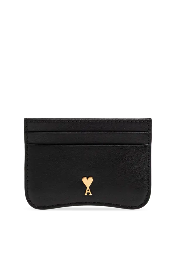 AMI Paris Leather Card Holder