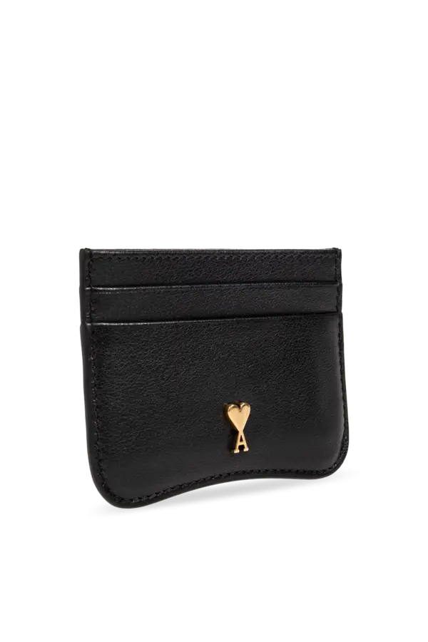 AMI Paris Leather Card Holder