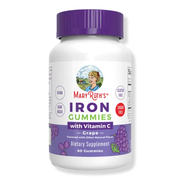 MARYRUTH'S Iron Gummies Grape - One-color