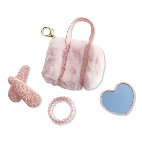 PRODUCT-OBSESSED Mini Bag With Keychain Faux Fur Duffle - One-color
