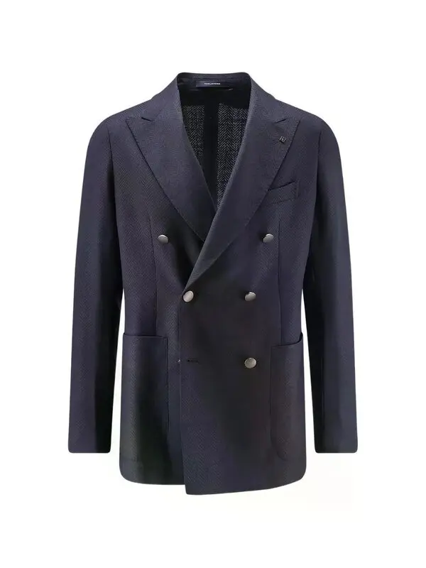 Tagliatore Double-breasted Herringbone Blazer