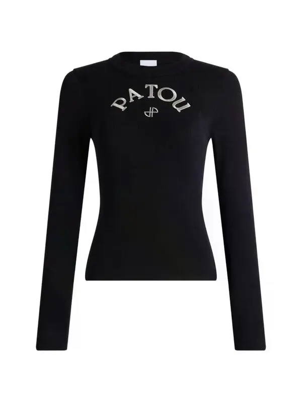 PATOU Logo-print Long-sleeve T-shirt