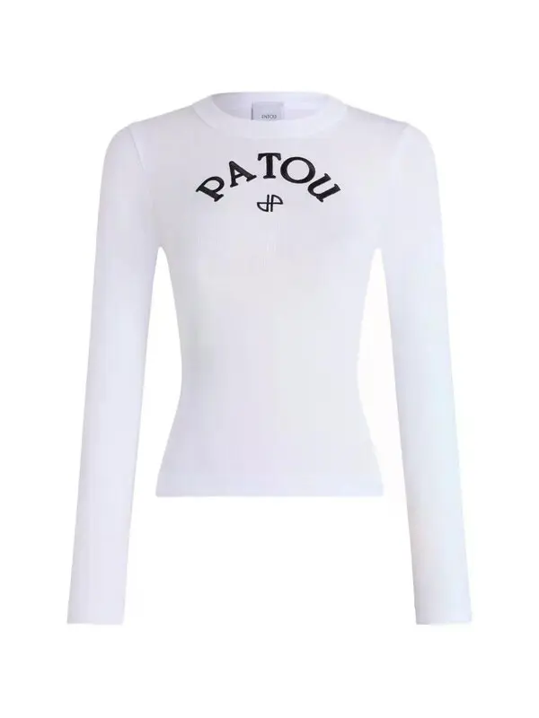 PATOU Logo-print Long-sleeve T-shirt