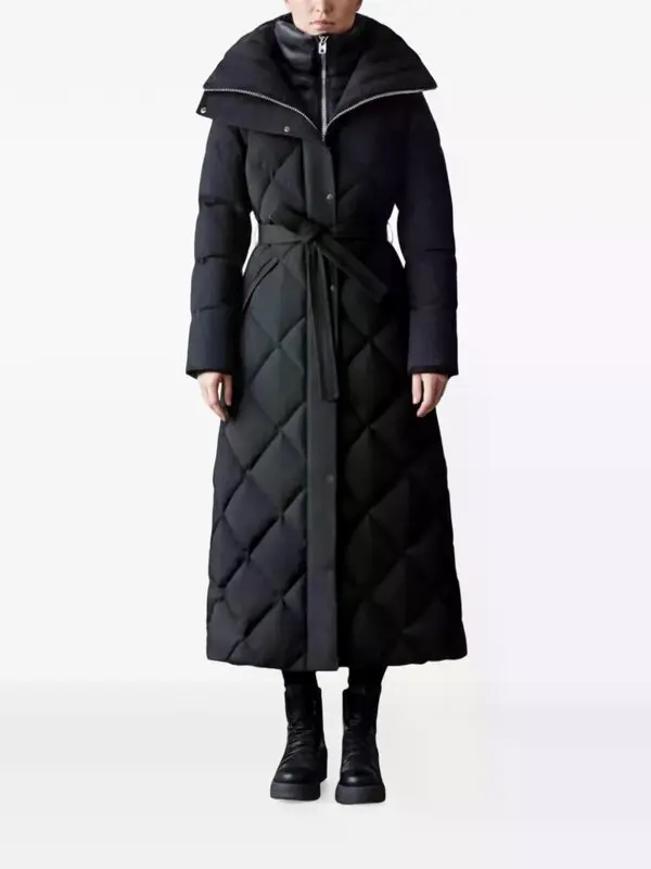 Mackage Laurella Diamond-quilted Belted Coat