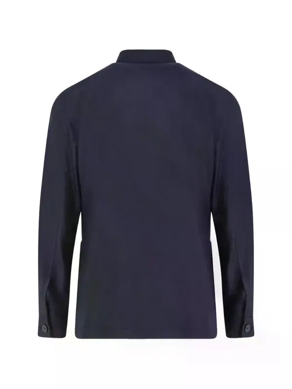 Tagliatore Mandarin-collar Patch-pocket Jacket