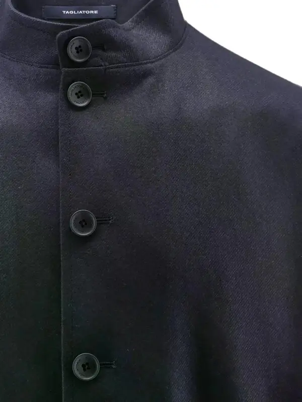 Tagliatore Mandarin-collar Patch-pocket Jacket