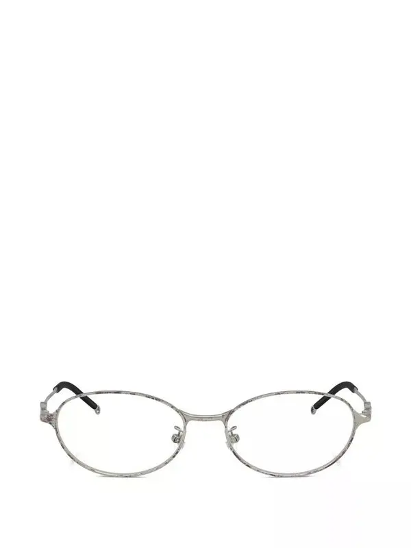 DIESEL® Oval Frame Eyeglasses - Silver