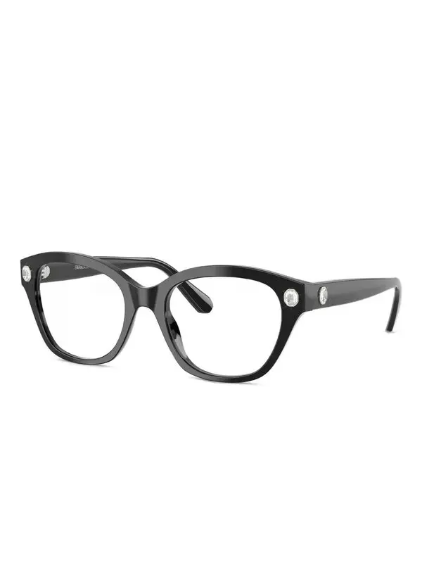 SWAROVSKI Crystal-embellished Cat-eye Glasses - Black