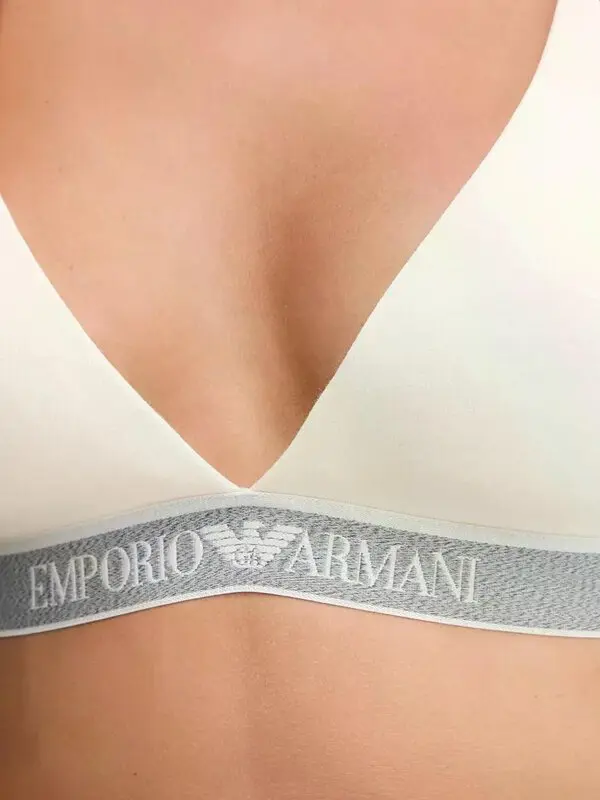 Armani Exchange Logo-tape Triangle Bra