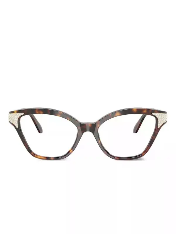SWAROVSKI Crystal-embellished Cat-eye Glasses - Brown