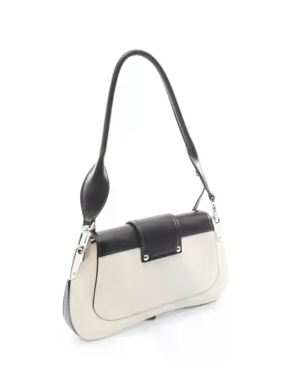 Prada 2010s Sidonie Bicolor Leather Shoulder Bag