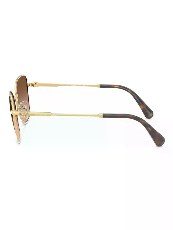 SWAROVSKI Sk7029 Square Sunglasses - Gold