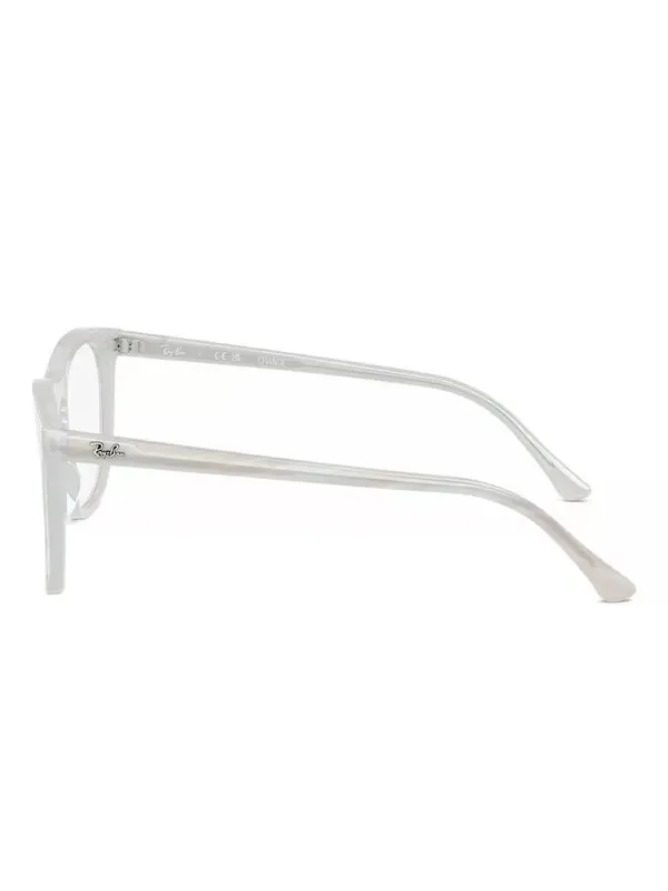 Ray-ban Photo Striped Square Frame Eyeglasses