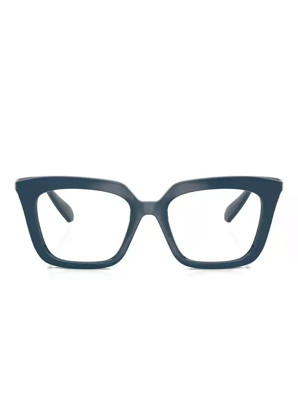 SWAROVSKI Crystal-embellished Square-frame Glasses - Blue