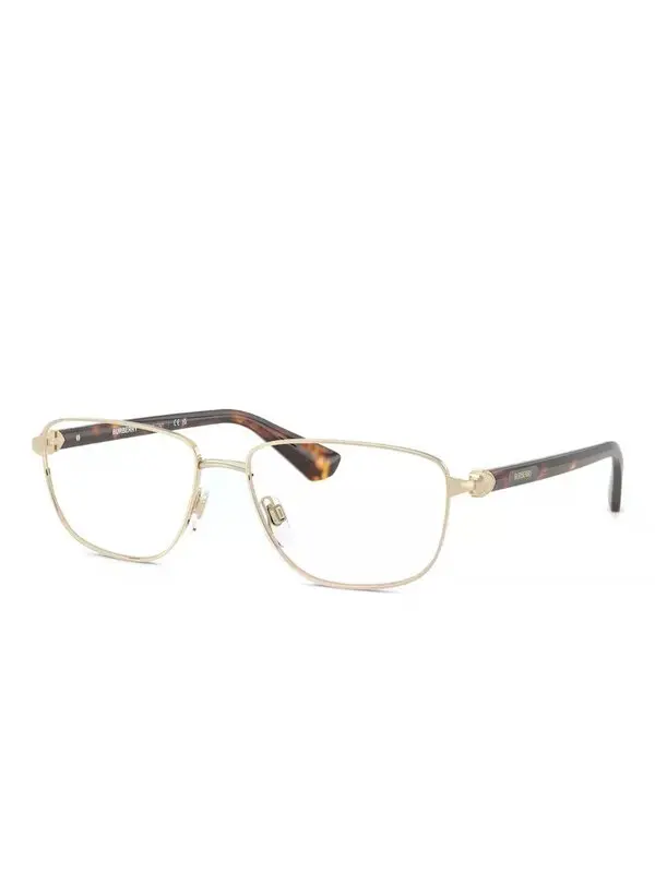 Burberry Rectangle-frame Tortoiseshell-temple Glasses