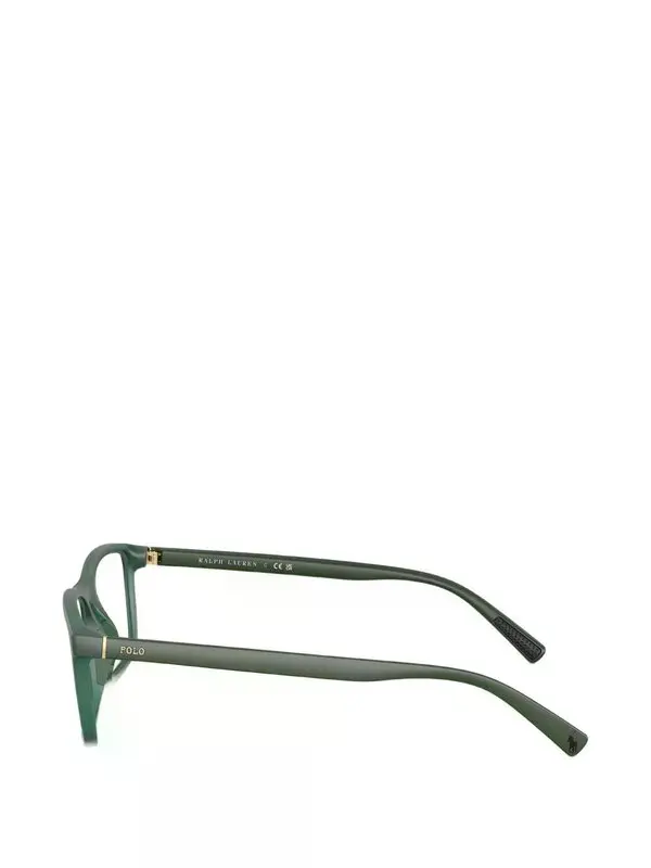 POLO RALPH LAUREN EYEWEAR Matte Rectangle Glasses