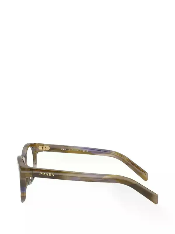 Prada Striped Cat-eye Glasses