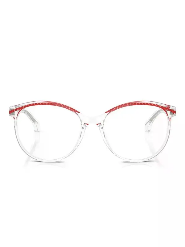ALAIN MIKLI Two-tone Rimmed Eyeglasses - White