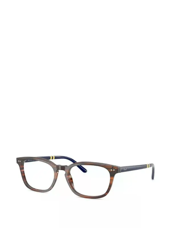 POLO RALPH LAUREN EYEWEAR Striped Browline Glasses