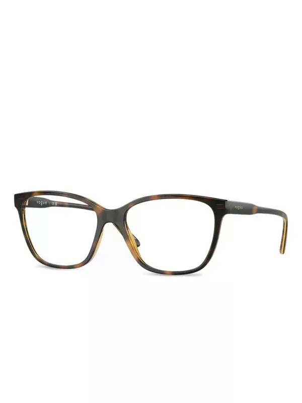 VOGUE EYEWEAR Tortoiseshell Geometric Glasses