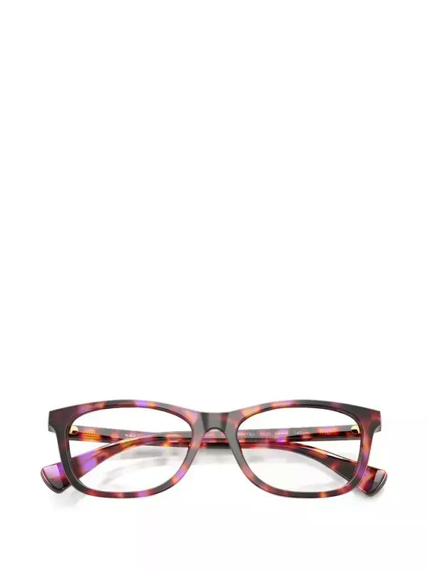 POLO RALPH LAUREN EYEWEAR Tortoiseshell-effect Rectangle-frame Glasses