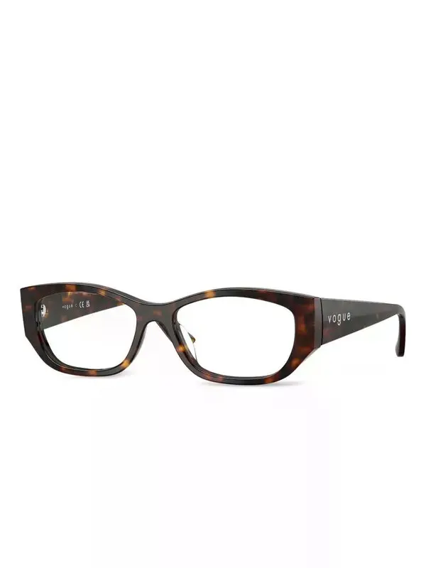 VOGUE EYEWEAR Tortoiseshell Geometric Glasses
