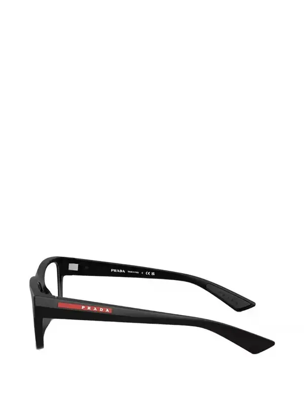 Prada Rectangle Full Rim Eyeglasses - Black