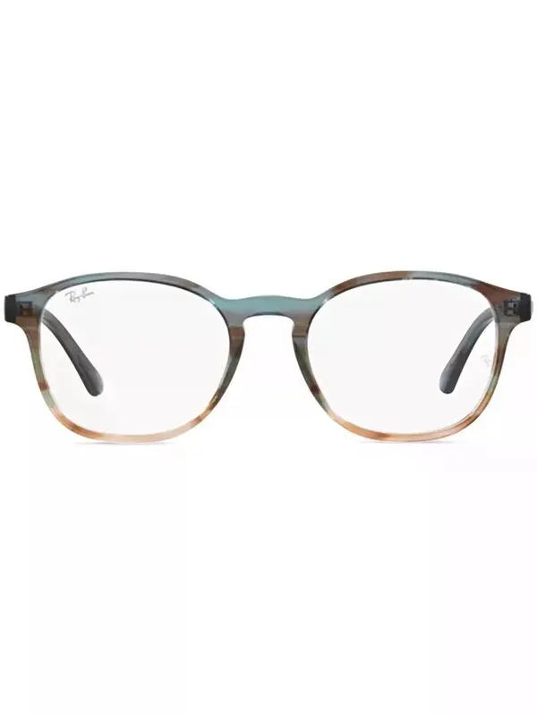Ray-ban Striped Round-frame Glasses