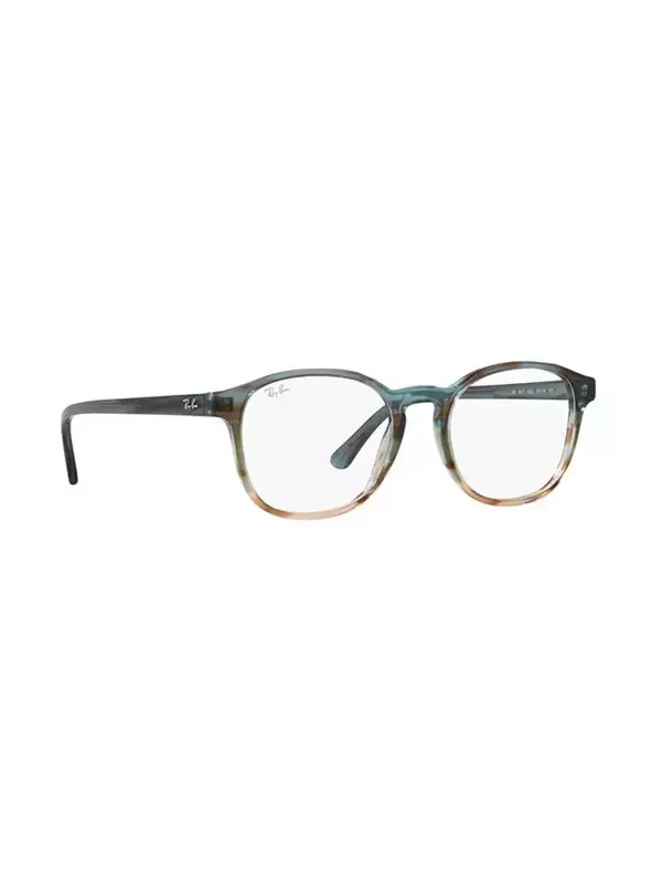 Ray-ban Striped Round-frame Glasses
