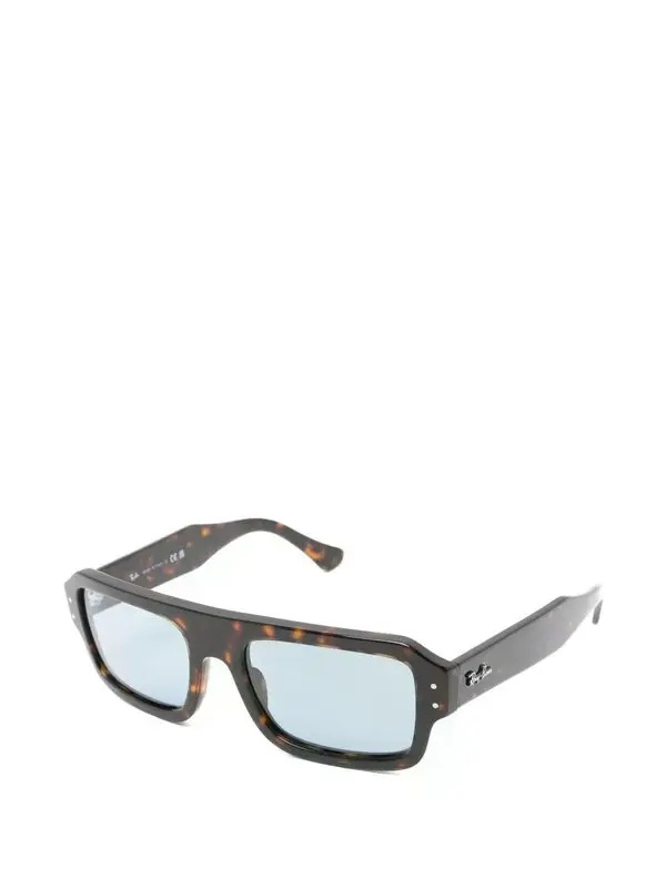 Ray-ban Tortoiseshell-effect Rectangle-frame Sunglasses