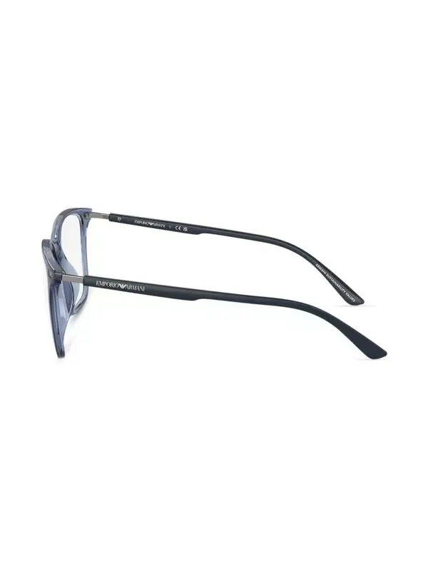 Emporio Armani Rectangle Frame Glasses
