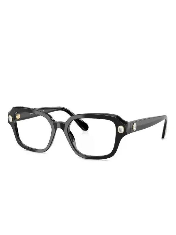 SWAROVSKI Crystal-embellished Rectangle-frame Glasses