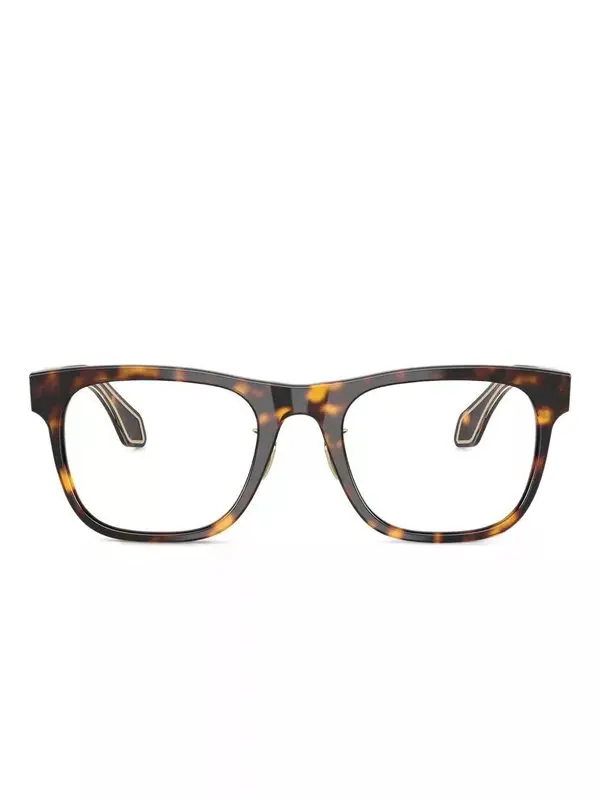 Giorgio Armani Tortoiseshell Square-frame Eyeglasses
