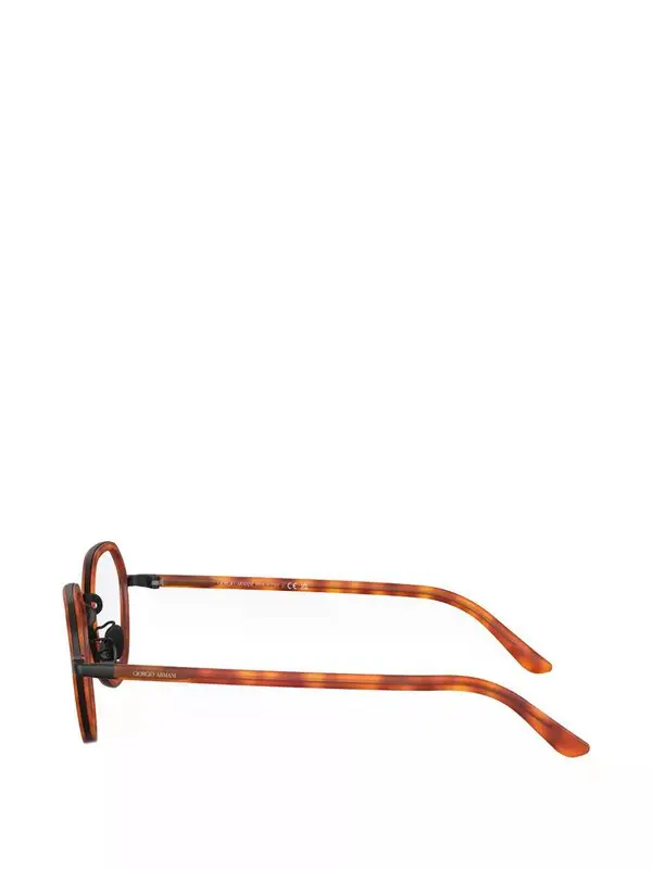 Giorgio Armani Round Frame Tortoiseshell Eyeglasses