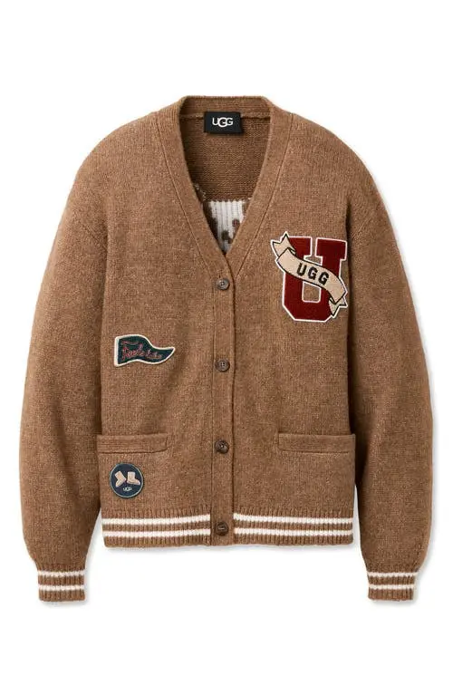UGG Retro Cardigan With Collegiate Patches