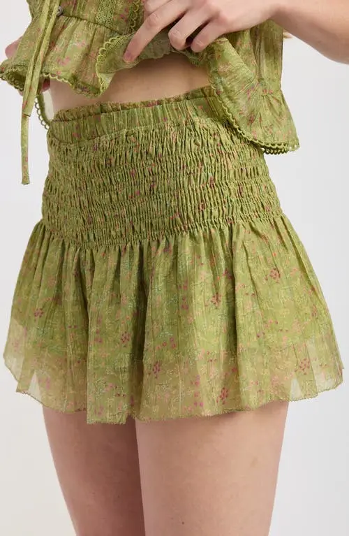 JACQUIE THE LABEL Jenny Smocked Shorts