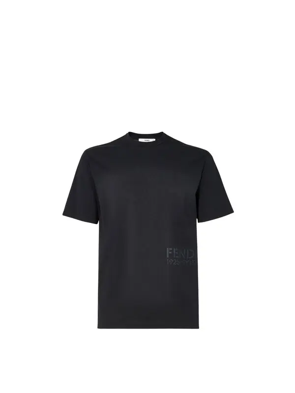 Fendi Oversized Logo Print T-shirt - Black