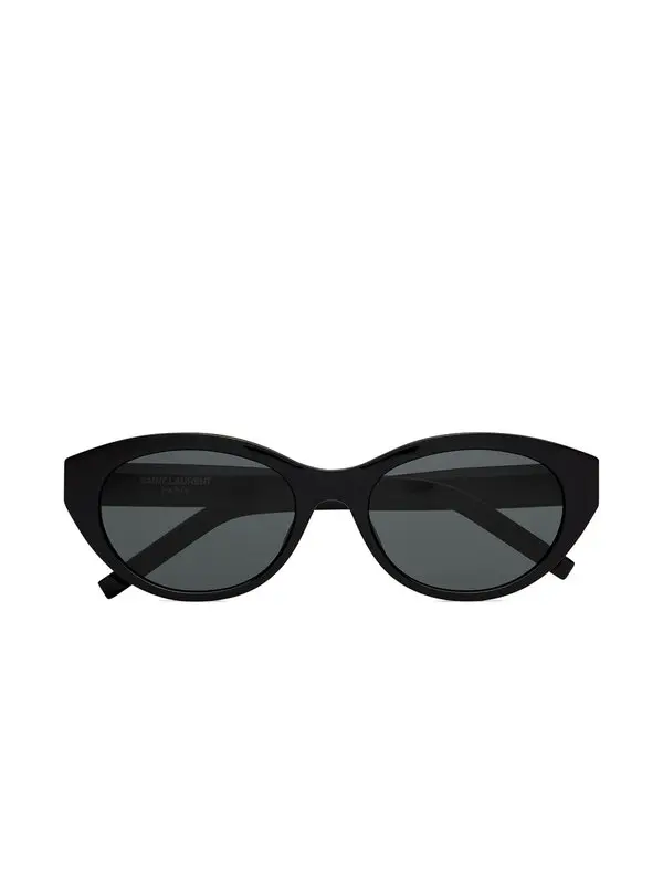Saint Laurent Cassandre Hinged Temple Sunglasses - Nero