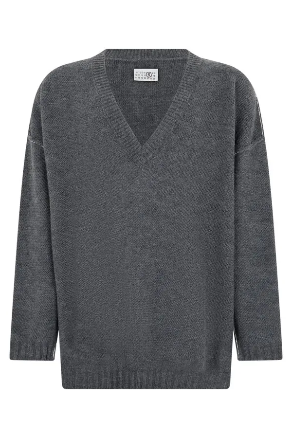MAISON MARGIELA Oversized V-neck Sweater